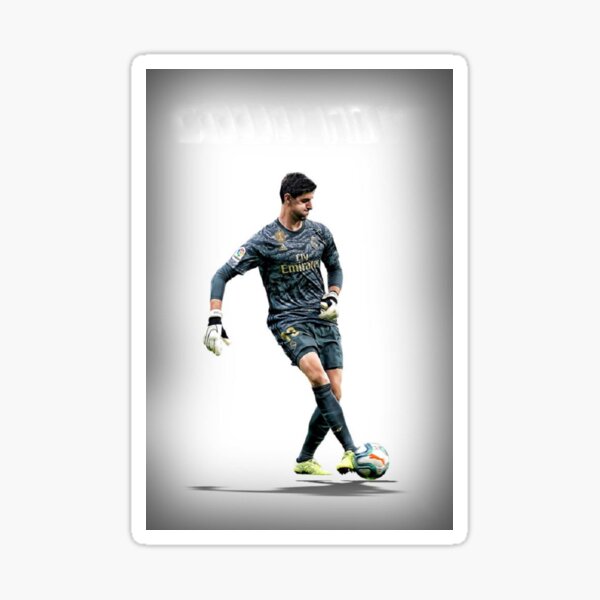 "Art Thibaut Courtois" Sticker by EmaRadeyah | Redbubble