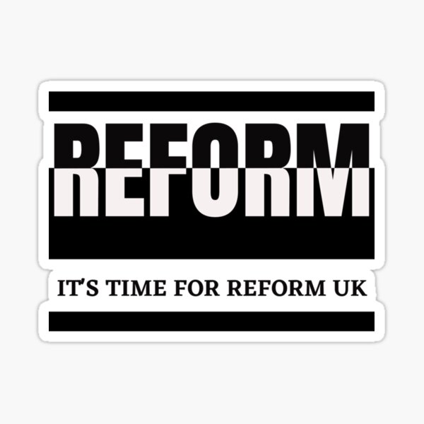 "TIME REFORM UK " Sticker for Sale by SymbolicIm | Redbubble
