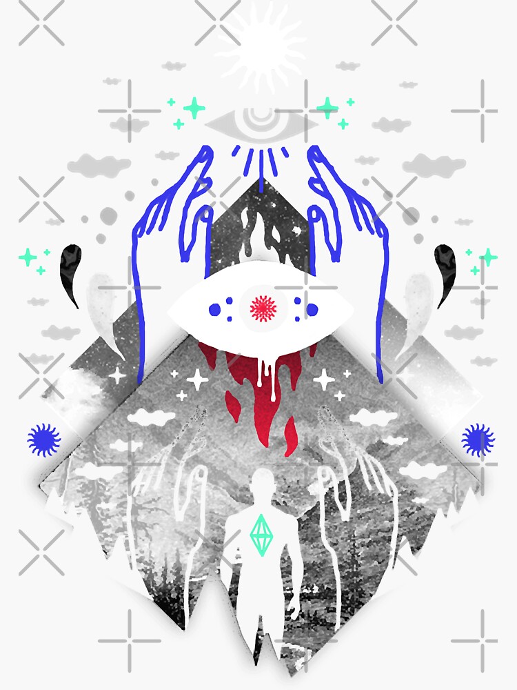 "Astral Projection" Sticker by LaylaJacobs66 | Redbubble