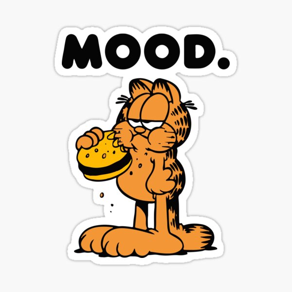 "Garfield Mood" Sticker by DyessUS | Redbubble