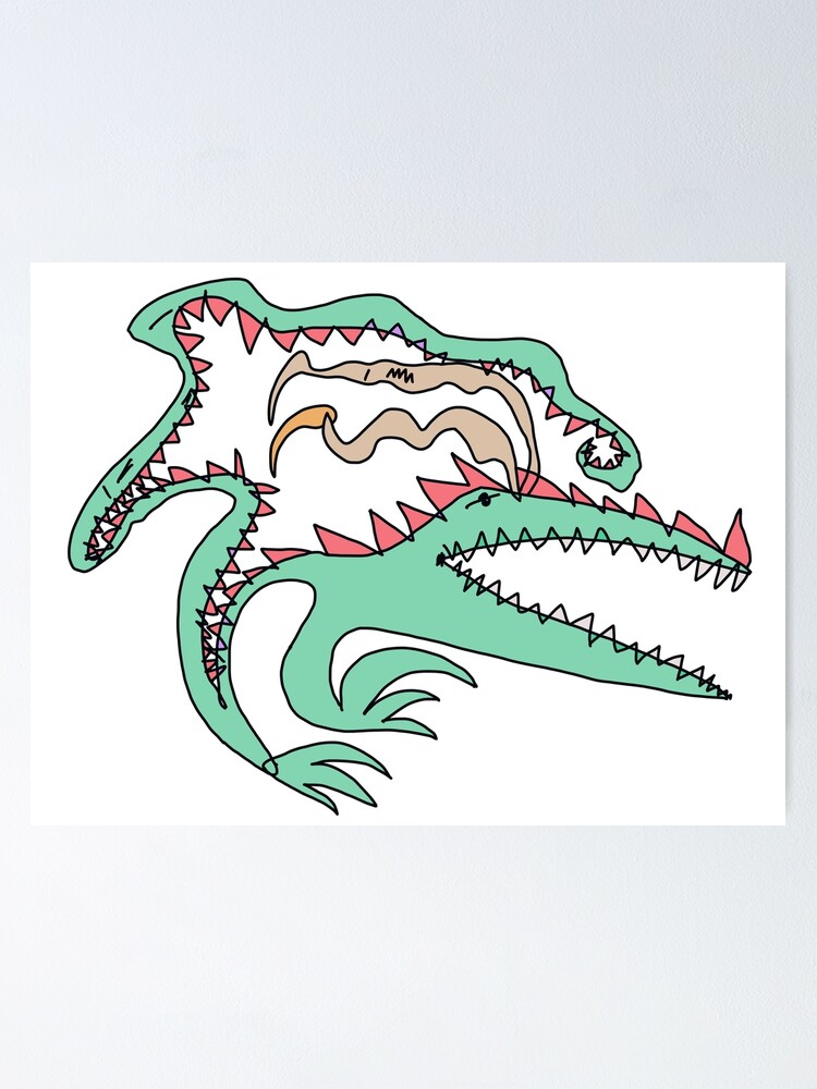 "Floating Monster" Poster for Sale by SamArtWorld2022 | Redbubble