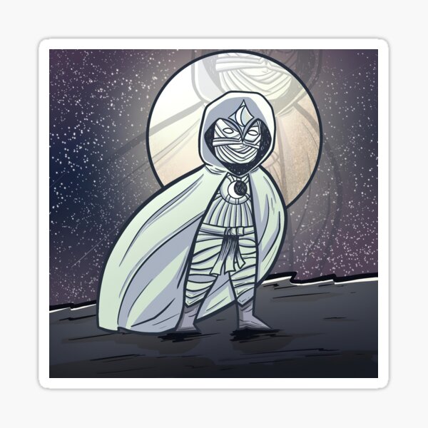 "Chibi Moon Knight" Sticker by Mariamurphree | Redbubble