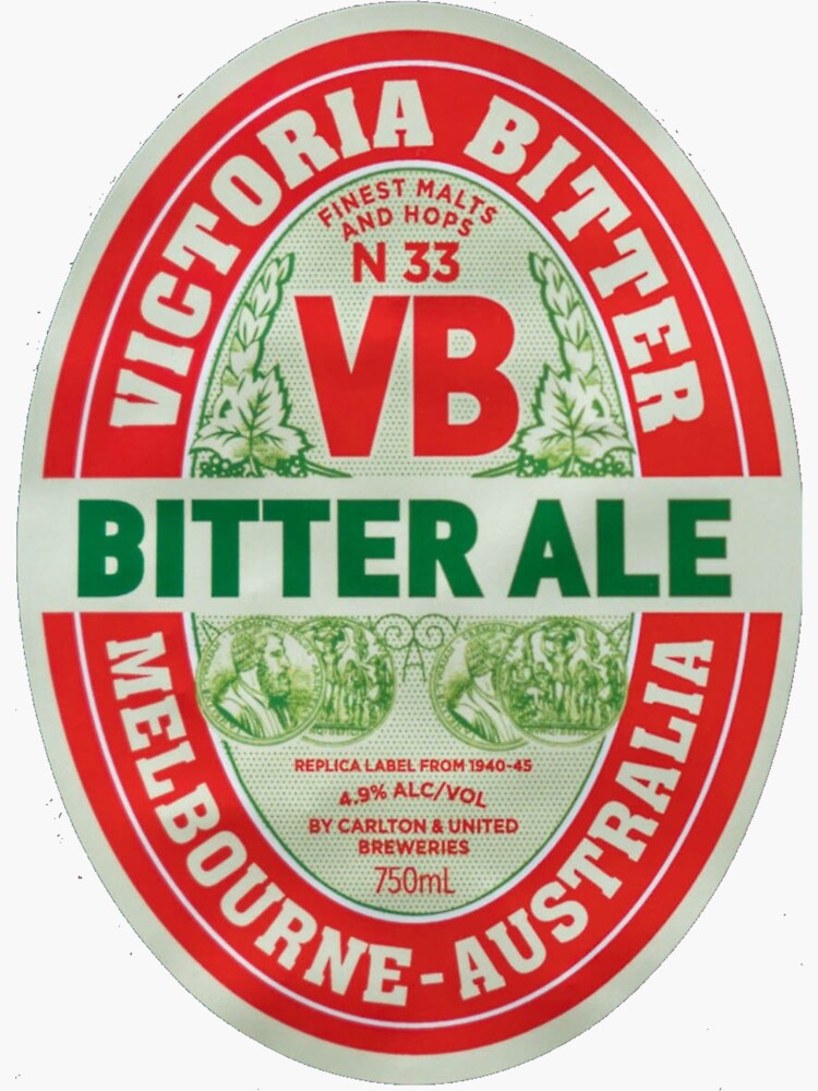 "VICTORIA BITTER-LOGO" Sticker by WaltLar710 | Redbubble