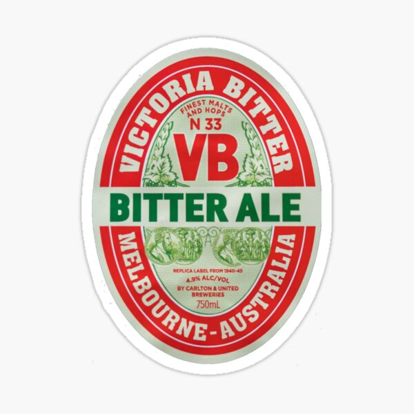 "VICTORIA BITTER-LOGO" Sticker by WaltLar710 | Redbubble