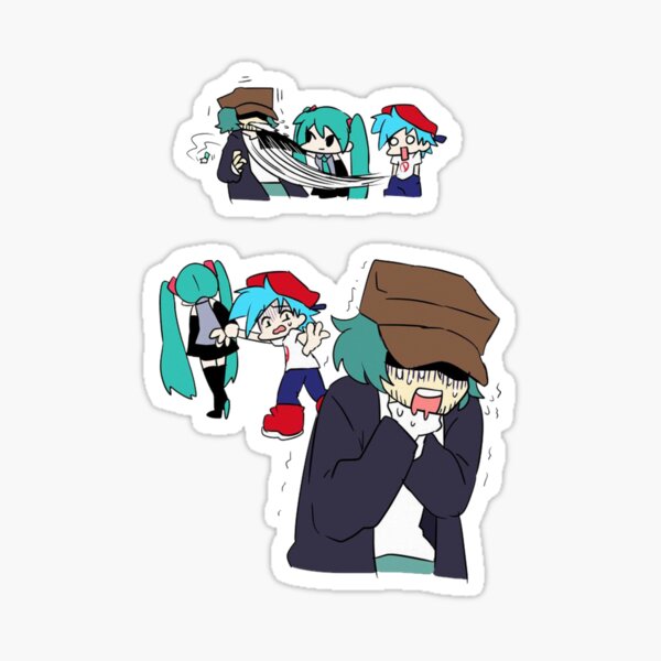 "Garcello fnf mod character Tshirt - Fnf agoti Tshirt" Sticker by ...