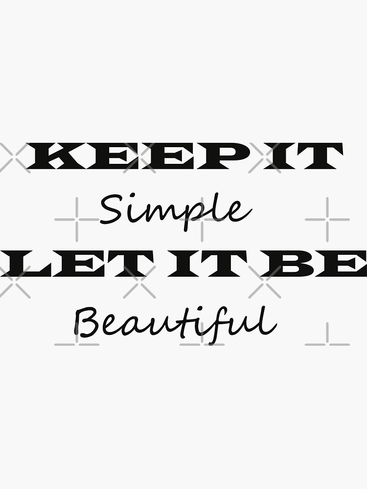 "A simple yet beautiful typography design" Sticker by WoohoDesign ...