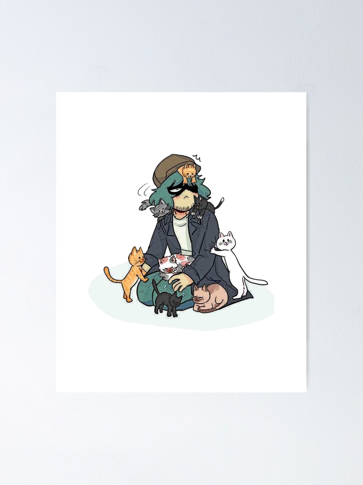 Póster «Garcello fnf mod personaje Camiseta - fnf garcello smoke ...