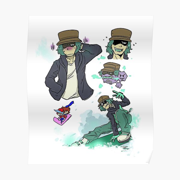 Póster «Garcello fnf mod personaje Camiseta - Fnf sarv Friday Night ...