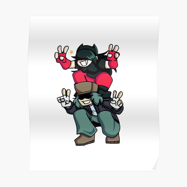 "Garcello fnf mod character Funny Tshirt" Poster for Sale by sangeis ...