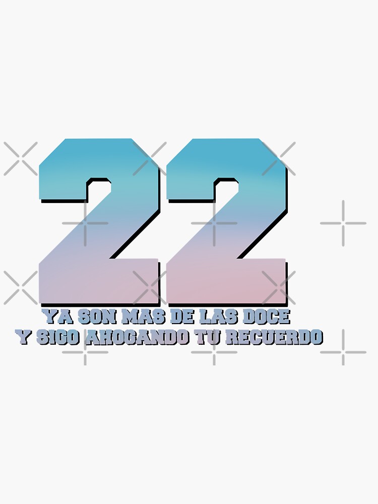 "tini - 22 (lyrics)" Sticker for Sale by tinispieterse | Redbubble