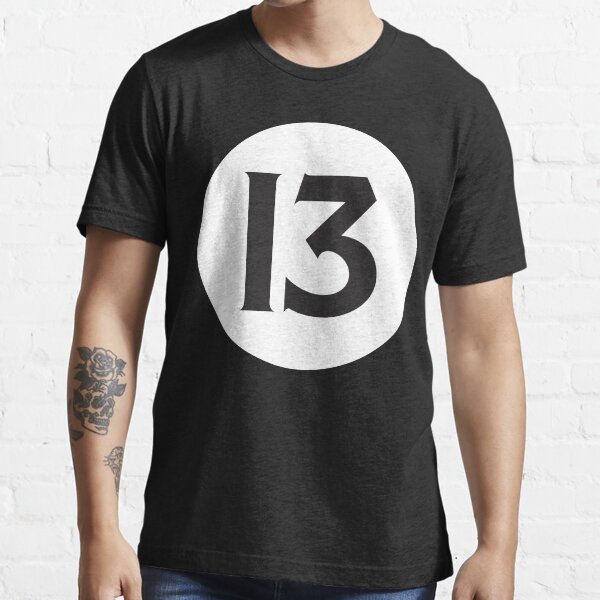 "Number 13 White" T-shirt for Sale by jcoffeydesign | Redbubble | 13 t ...