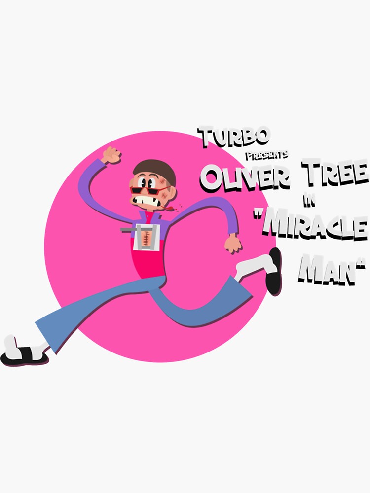 "Oliver Tree in Miracle Man " Sticker by Keenejonathon | Redbubble