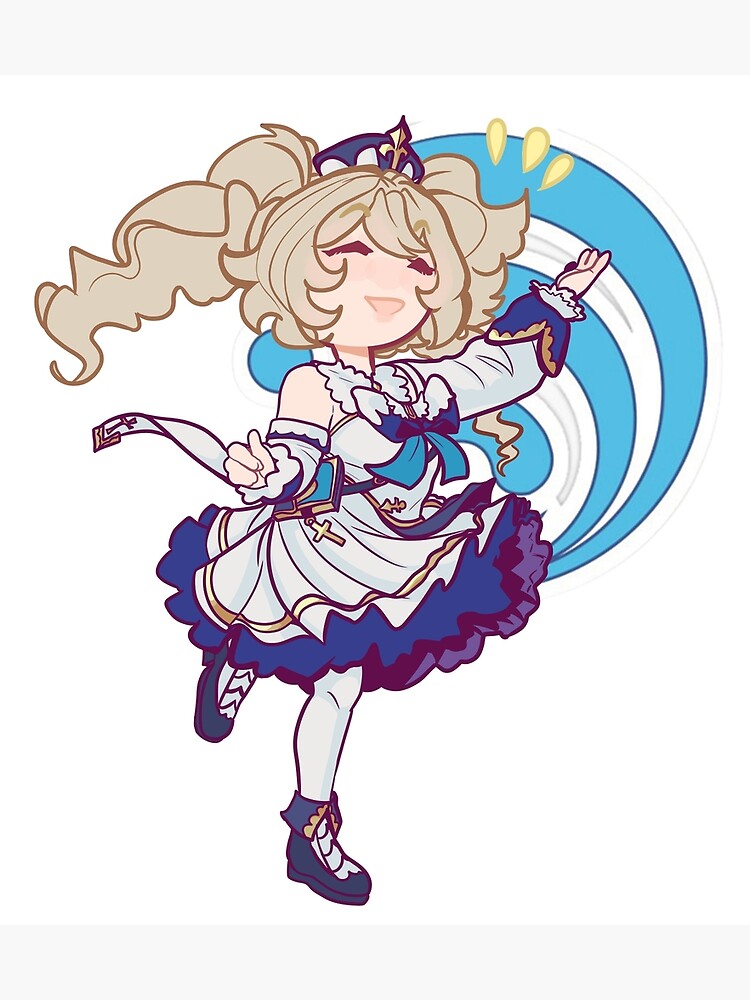 "Genshin Barbara chibi" Poster by TurkeyDraws | Redbubble