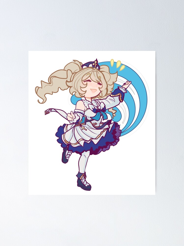 "Genshin Barbara chibi" Poster by TurkeyDraws | Redbubble