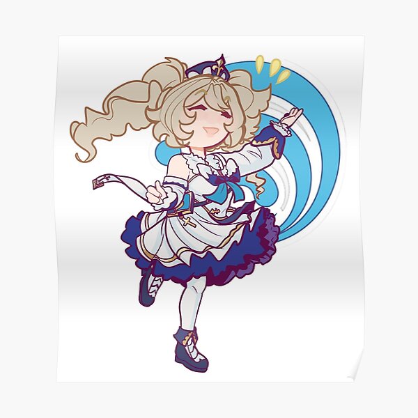 "Genshin Barbara chibi" Poster by TurkeyDraws | Redbubble