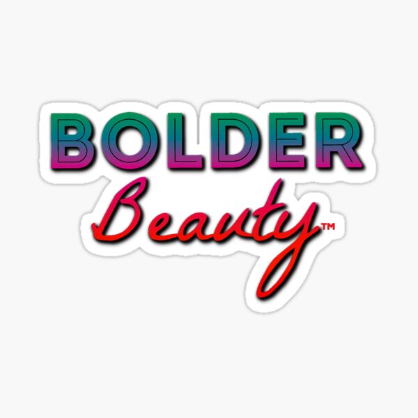 "Bolder Beauty TM- Holi Magenta Ombre" Sticker by BOLDERSALONS | Redbubble