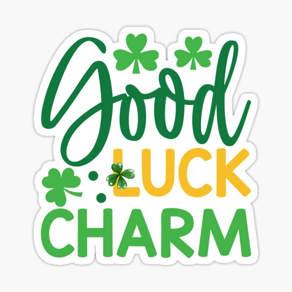 "Good Luck Charm" Sticker for Sale by Bawzen | Redbubble