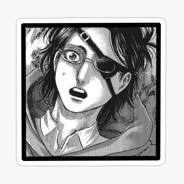 "Hange's breathtaking view" Sticker by dbenzzz | Redbubble