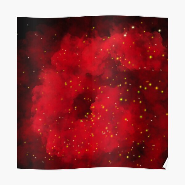 "The Ruby Nebula" Poster by WishofWhimsy | Redbubble