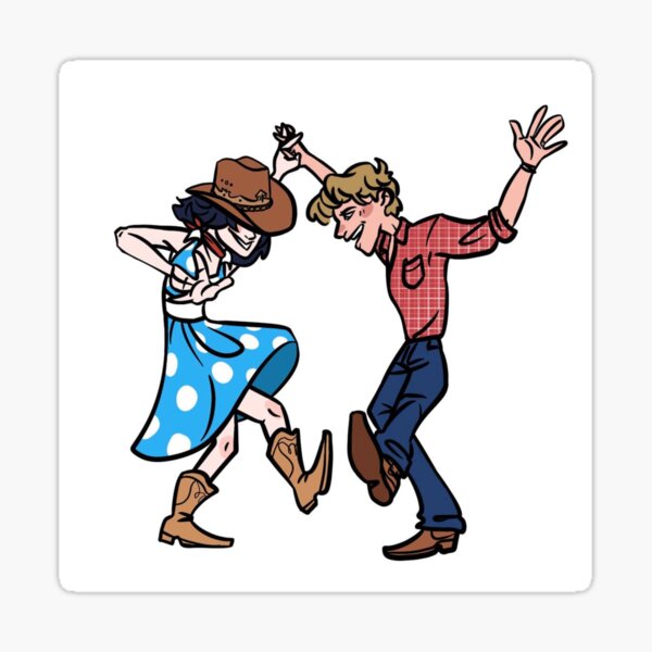 "Hoedown" Sticker for Sale by Snuffles-thepig | Redbubble