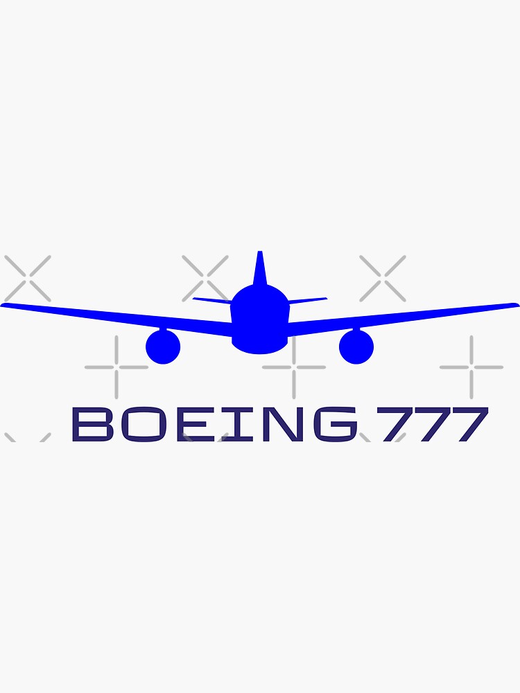"Boeing 777" Sticker for Sale by FlightSimMerch | Redbubble