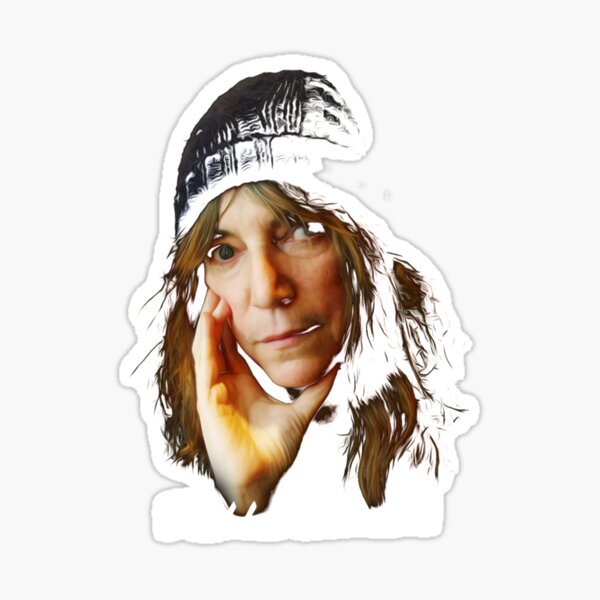 "PATTI SMITH ." Sticker for Sale by LucaBoyle | Redbubble