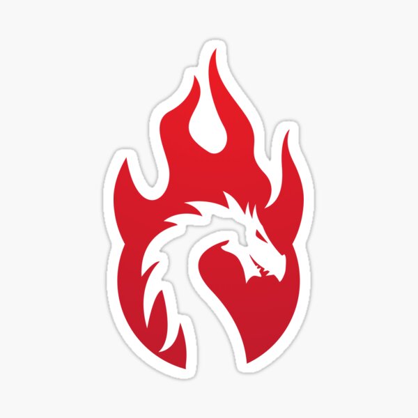 "Dragon" Sticker by Damsara99 | Redbubble