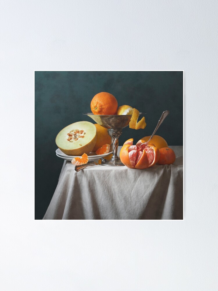 "Citrus Fruit and Melon" Poster for Sale by nikoart001 | Redbubble