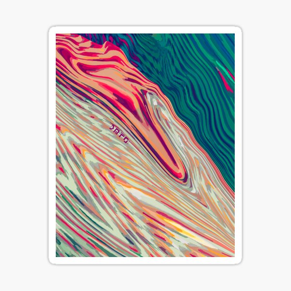 Pegatina «Textura de Aceite Funky 3 - en Amarillo» de DATO-Design-593 ...