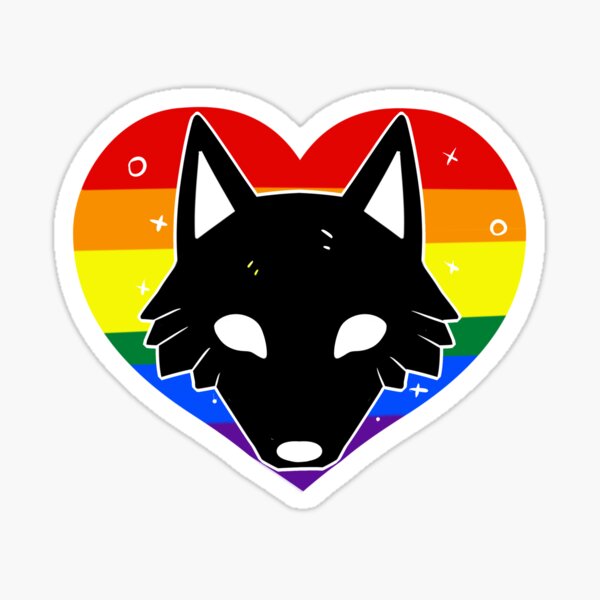 "Pride furry sticker" Sticker by satorriii | Redbubble