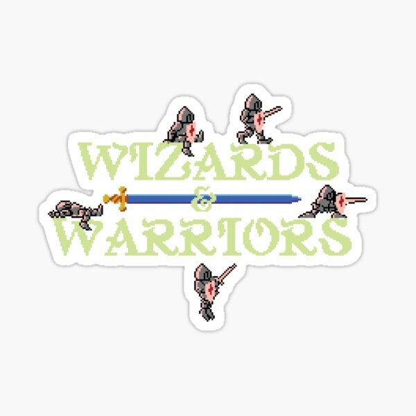 "The Wizards & Warriors" Sticker by CobraByte2 | Redbubble