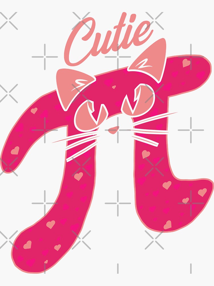 "Pi Day 2022, Cutie Pi - Mathematics Pi Symbol" Sticker by Fabvity ...