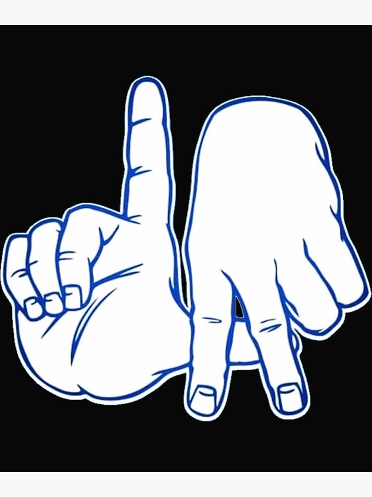 "Los Angeles Hand Sign " Poster for Sale by EleniPalCerardx | Redbubble