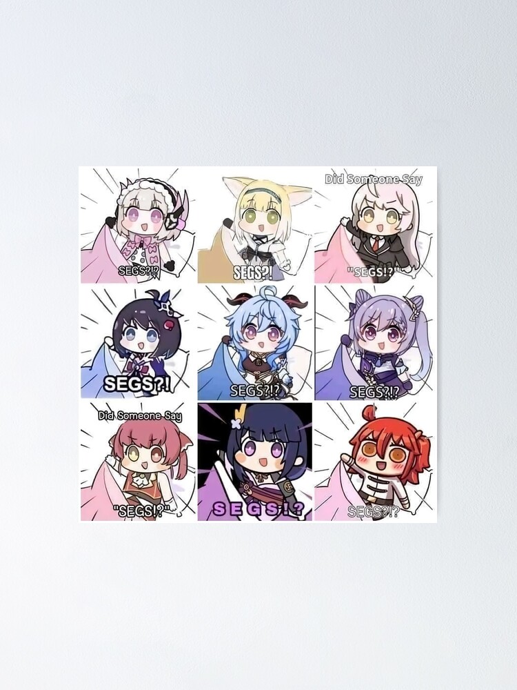 "segs meme collection" Poster for Sale by Kaisho84 | Redbubble