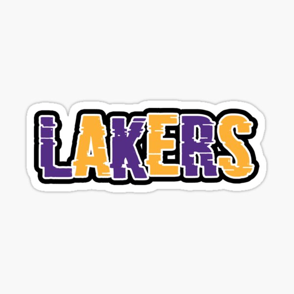 "la lakers " Sticker by EleniPalCerardx | Redbubble