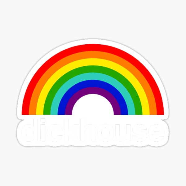 "dickhouse production logo jackass rainbow " Sticker for Sale by ...