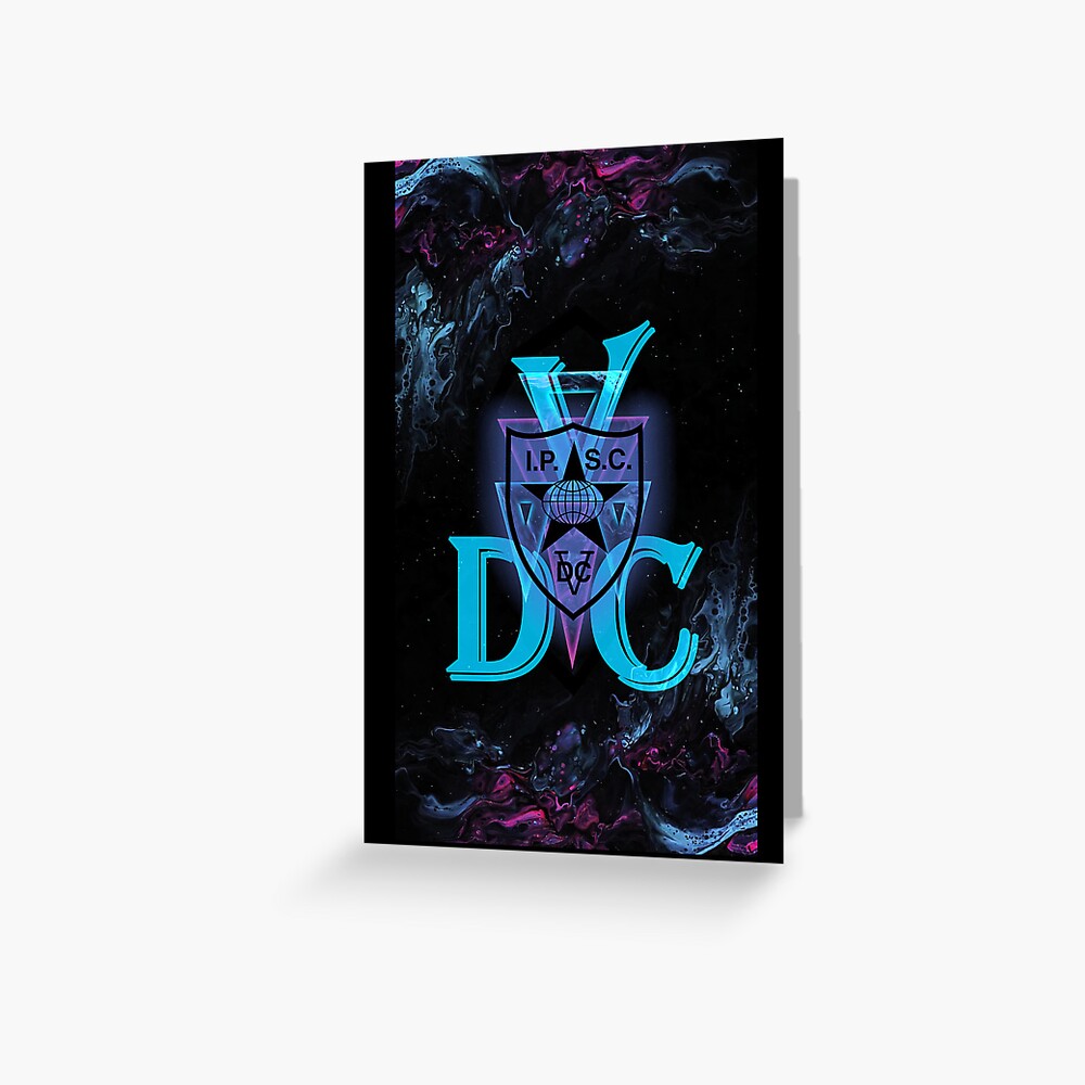 "IPSC DVC logo USPSA UKPSA GUN 3GUNS Firearm Pistol" Greeting Card by ...