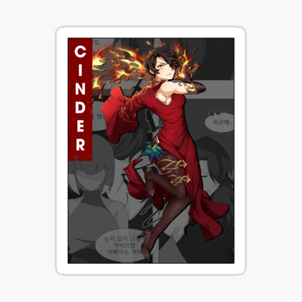 "Cinder wear red dress poster vintage" Sticker for Sale by Correia6534 ...