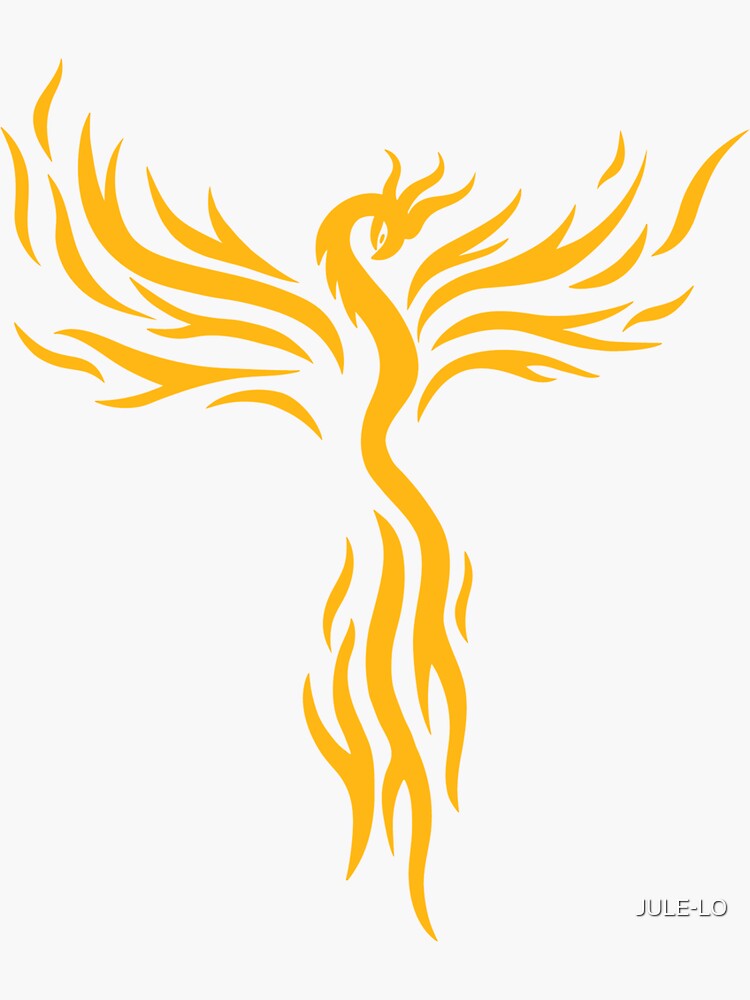 "Amber Phoenix" Sticker for Sale by JULE-LO | Redbubble