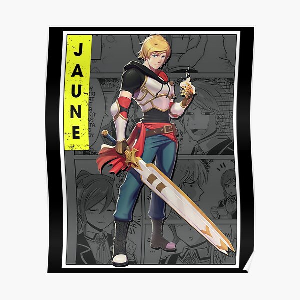 "Jaune Arc boy character anime influenced poster" Poster by Correia6534 ...