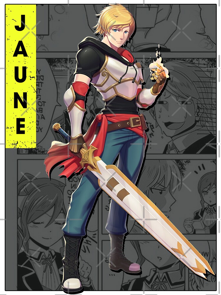 Sticker « Affiche influencée par l'anime de personnage de garçon Jaune ...