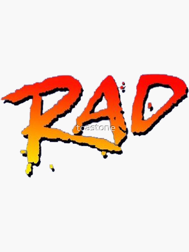 "RAD BMX MOVIE 1986 " Sticker for Sale by toastone | Redbubble