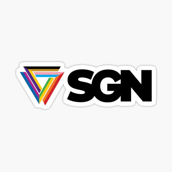 "SGN Logo" Sticker for Sale by SeattleGayNews | Redbubble