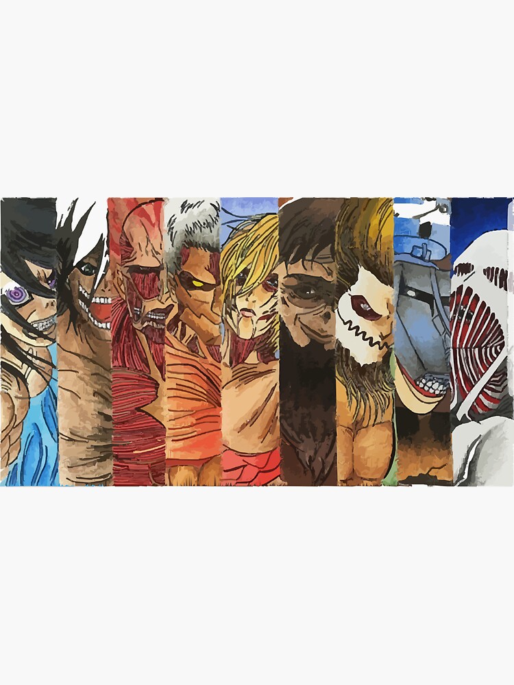 "Attack on Titan season 4 the nine titans in one picture Copy Copy ...