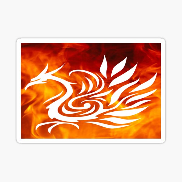 "Fire Phoenix" Sticker for Sale by JULE-LO | Redbubble