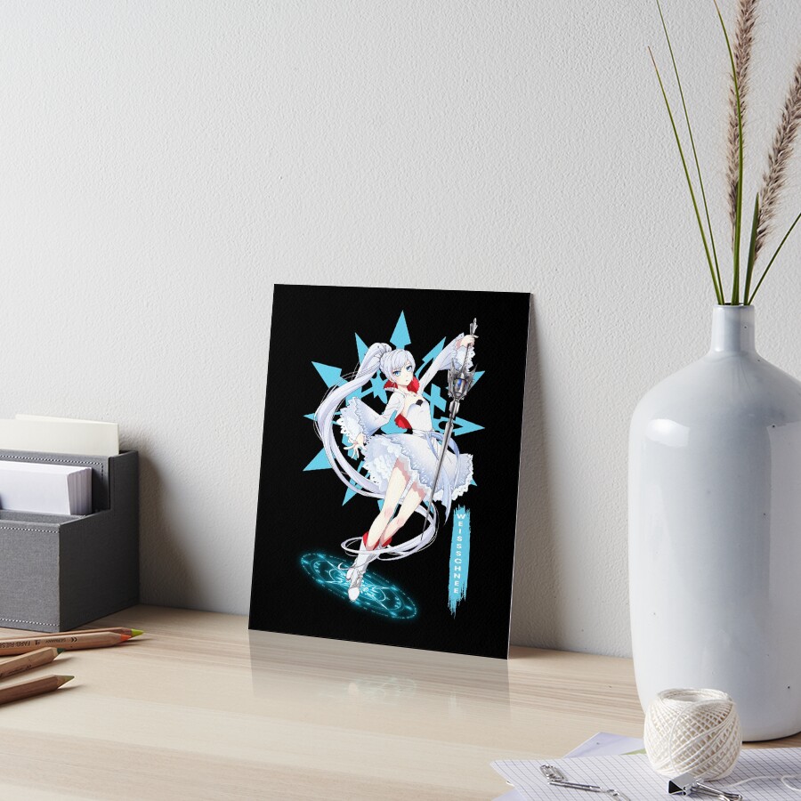 "Weiss Schnee girl anime character art" Art Board Print by Ferreira8320 ...