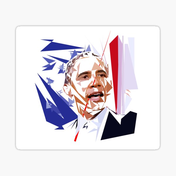 "Barack Obama" Sticker for Sale by piertom | Redbubble