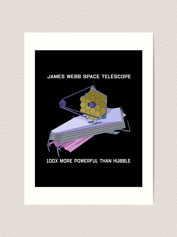 Lámina Artística «james Webb Space Telescopr 100x Más Potente Que El