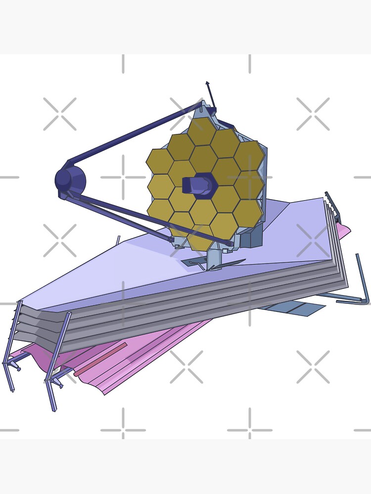 Imán «james Webb Space Telescopr 100x Más Potente Que El Hubble James