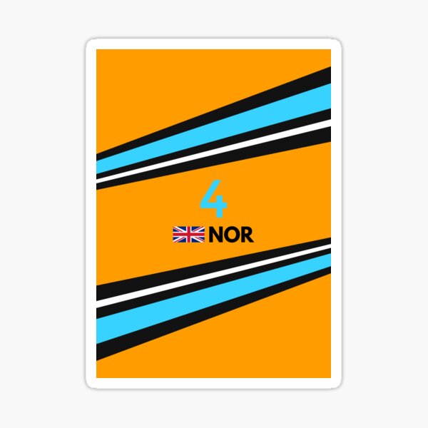 "F1 2022 - #4 Norris" Sticker for Sale by sednoid | Redbubble
